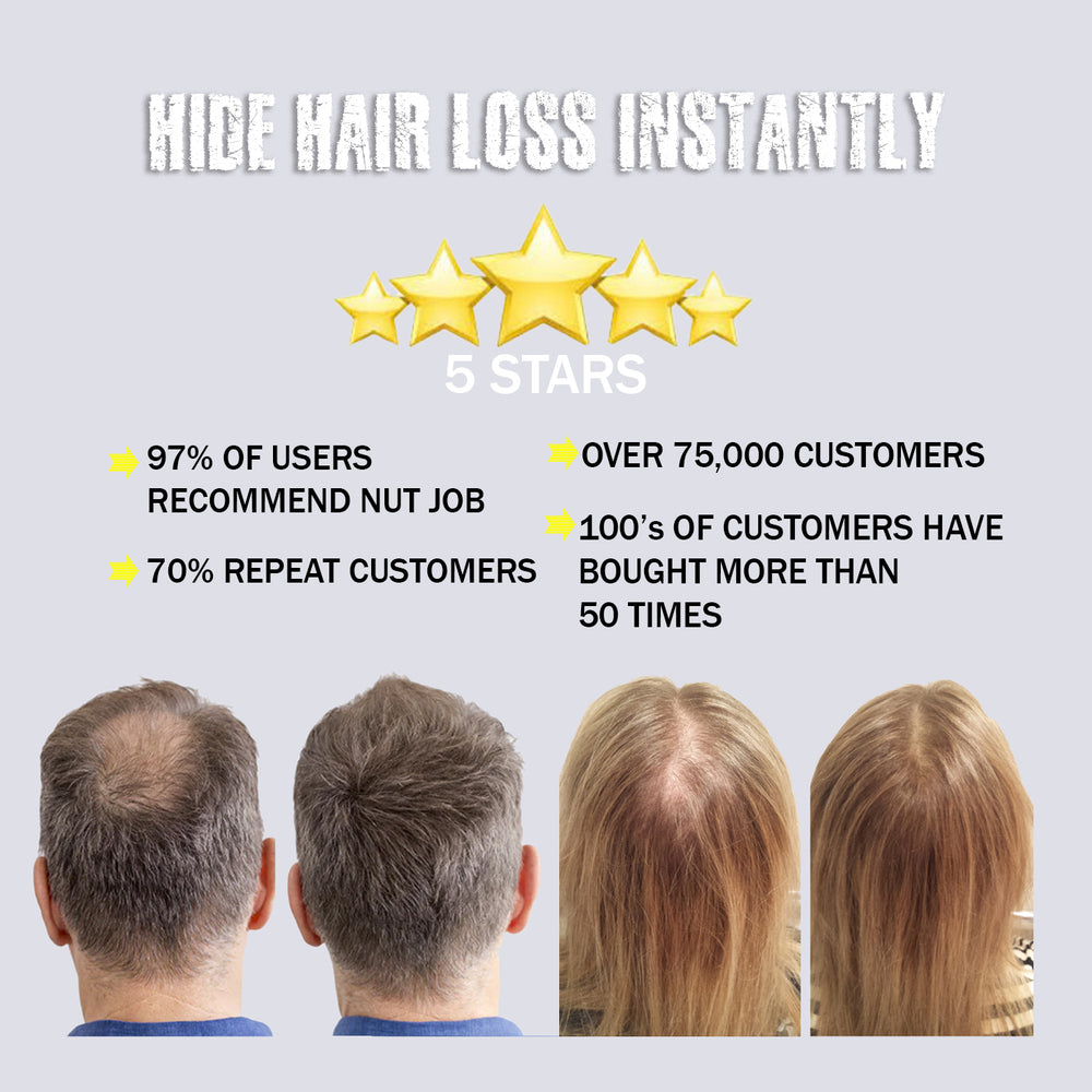 Natural Hair Thickening Fibres | Nut Job Australia – Nut Job Hair ...